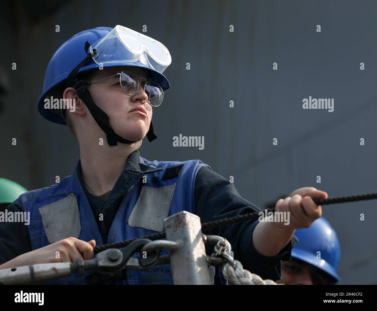 SOUTH CHINA SEA (April 3, 2023) – Seaman Recruit Lauryl Earley, from ...