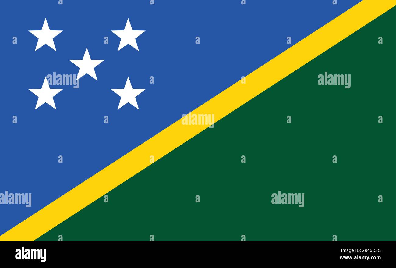 Solomon Islands Flag Design Stock Vector Image & Art - Alamy