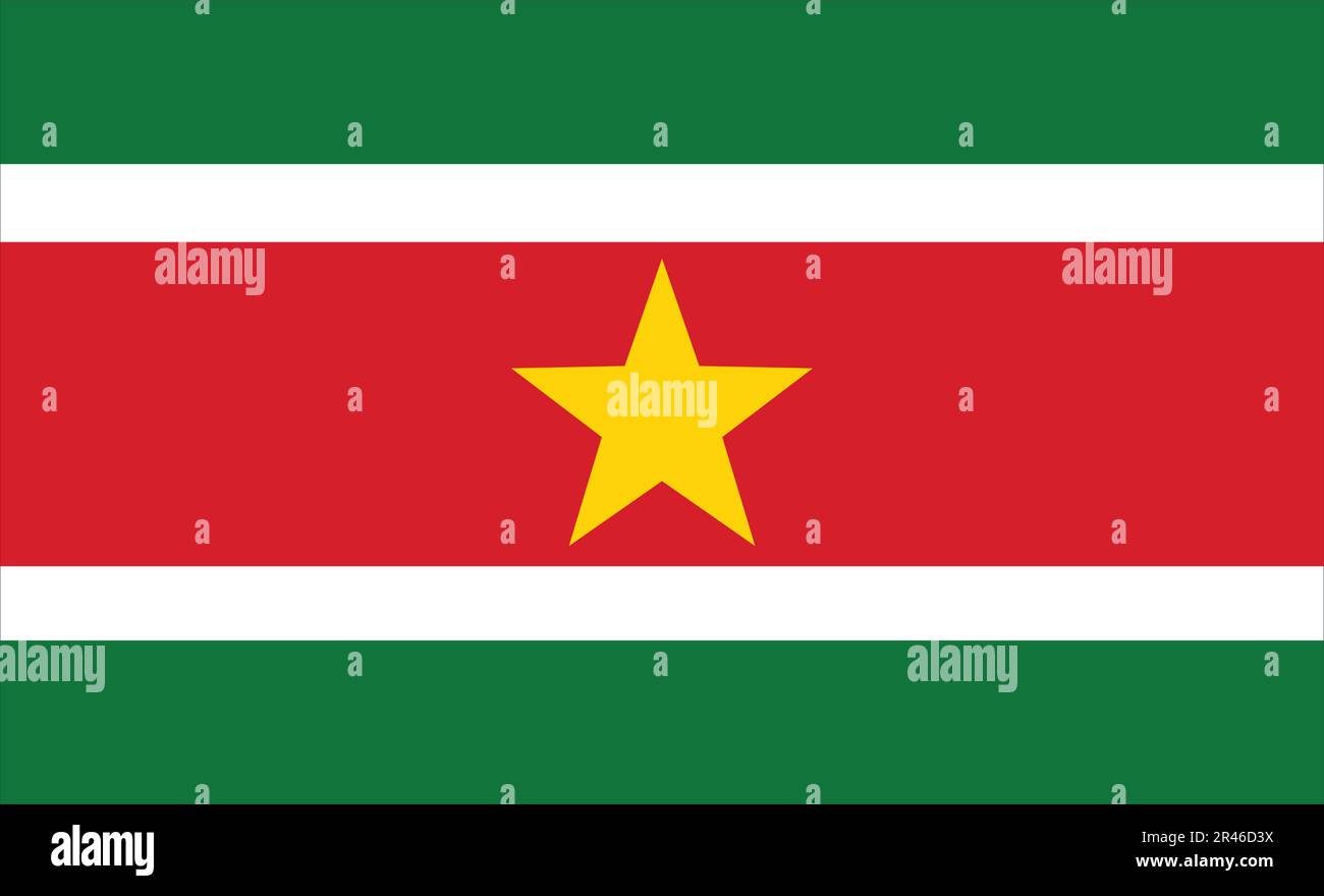 Suriname Flag Design Stock Vector Image & Art - Alamy