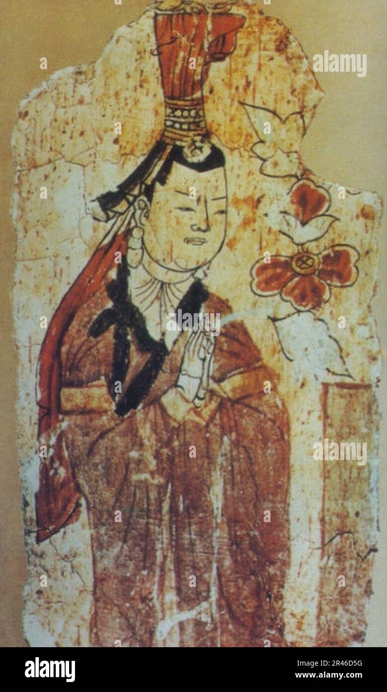 Uighur woman from Bezeklik murals Stock Photo - Alamy