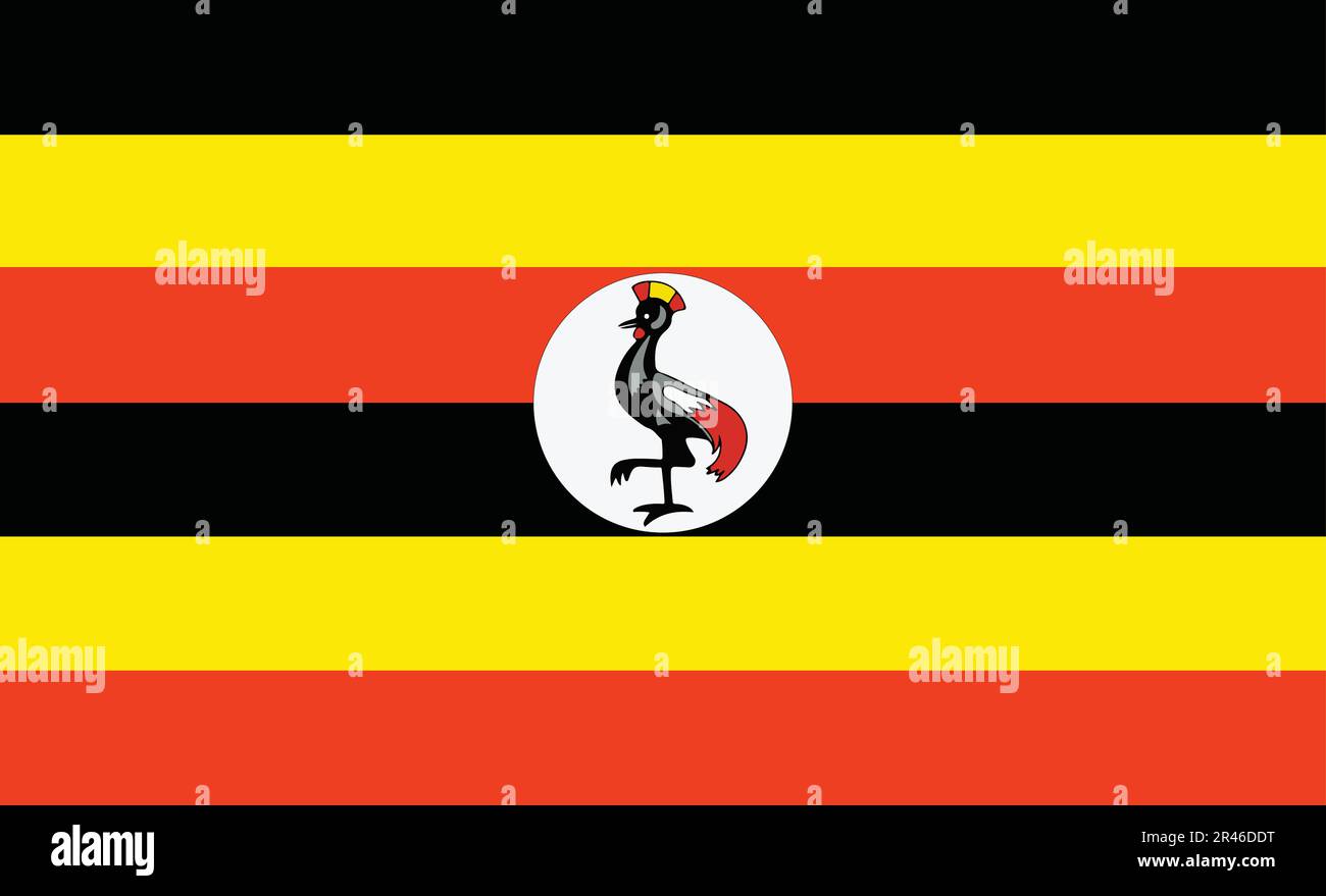 Uganda Flag Design Stock Vector Image & Art - Alamy