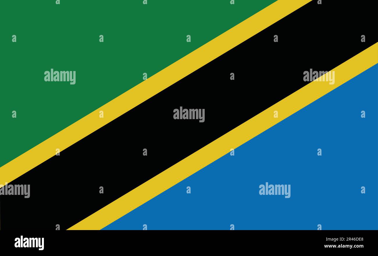 Tanzania Flag Design Stock Vector Image & Art - Alamy