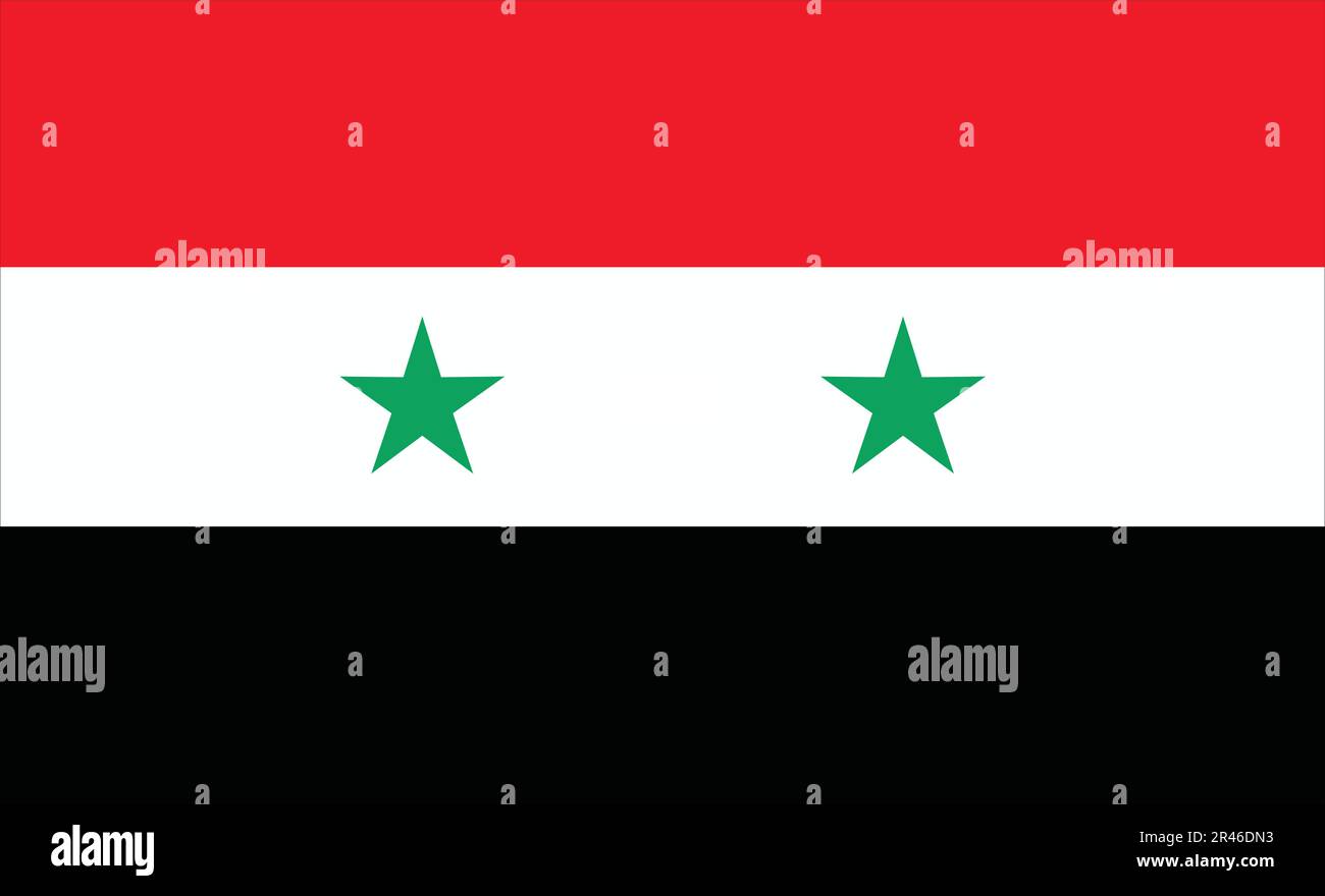 Syria Flag Design Stock Vector Image & Art - Alamy