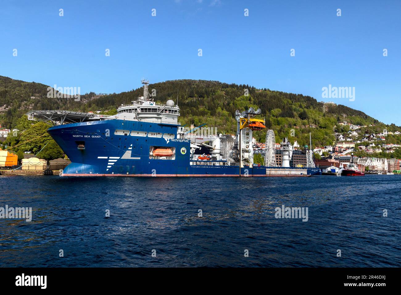 Offshore subsea construction vessel North Sea Giant at Festningskaien ...