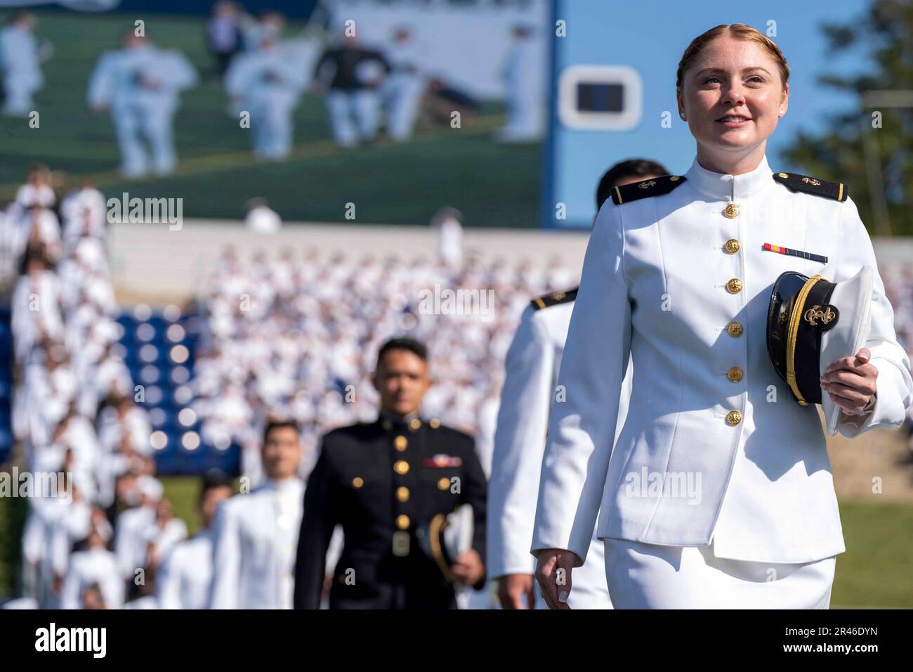 Annapolis, USA. 26th May, 2023. Midshipmen process into the Navy-Marine ...