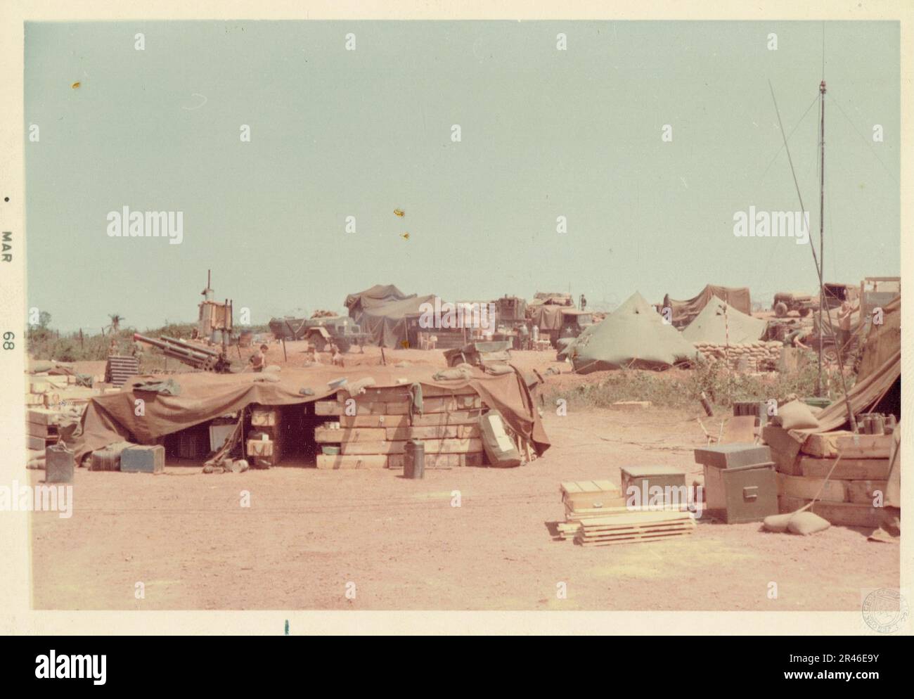 position du 28th infantry regiment mars 1968 - Viet Nam Stock Photo - Alamy