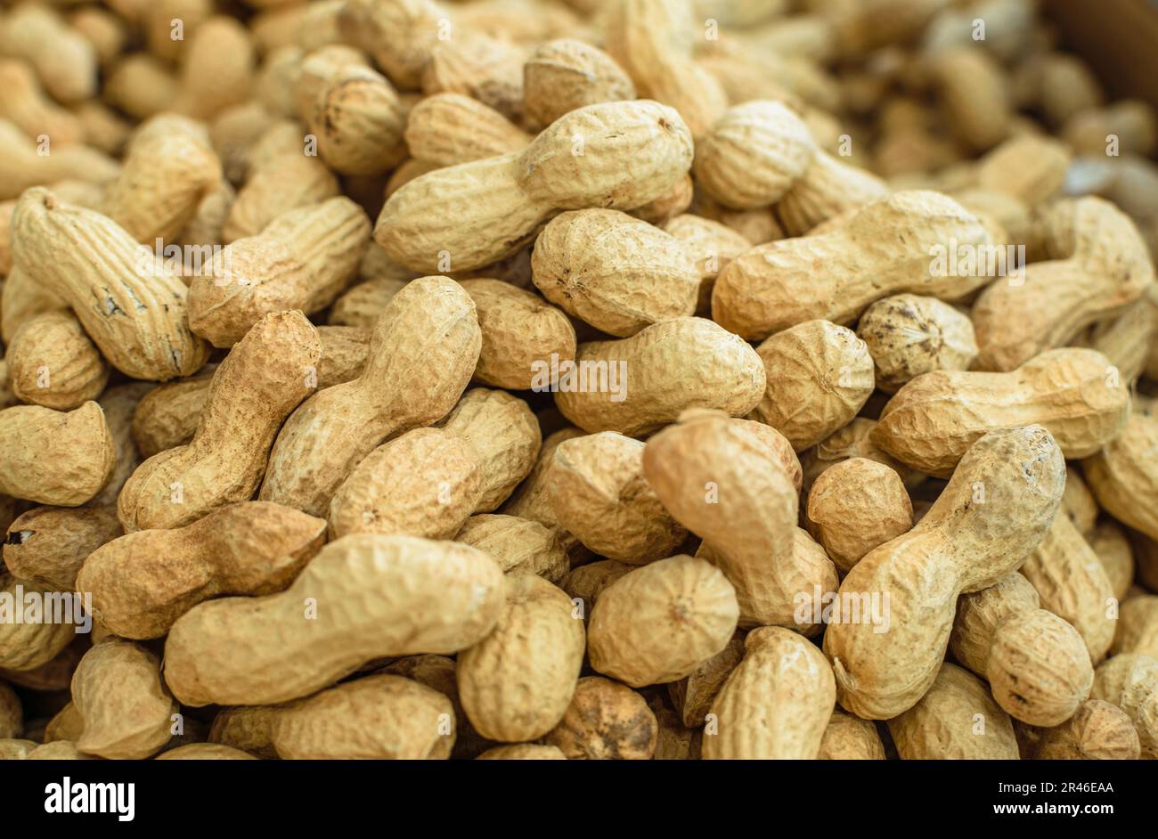 Image of peanuts stocked in market for consumption Stock Photo - Alamy