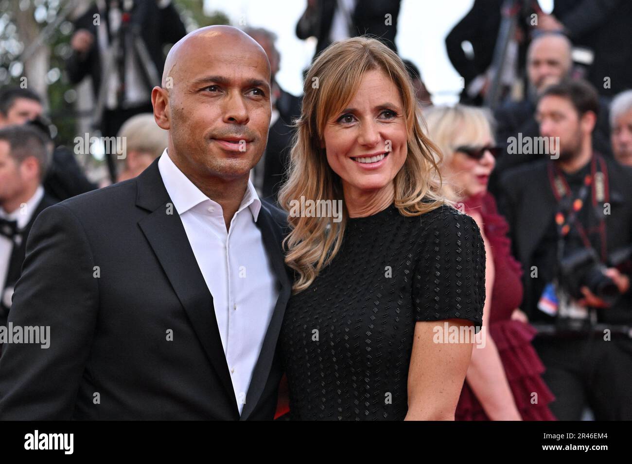 Cannes, France. 26th May, 2023. Eric Judor and his wife at the premiere ...