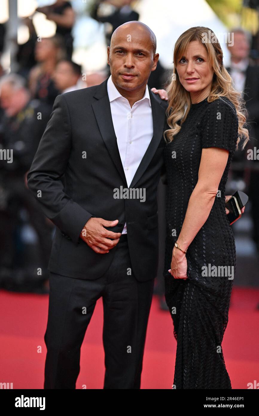 Cannes, France. 26th May, 2023. Eric Judor and his wife at the premiere ...