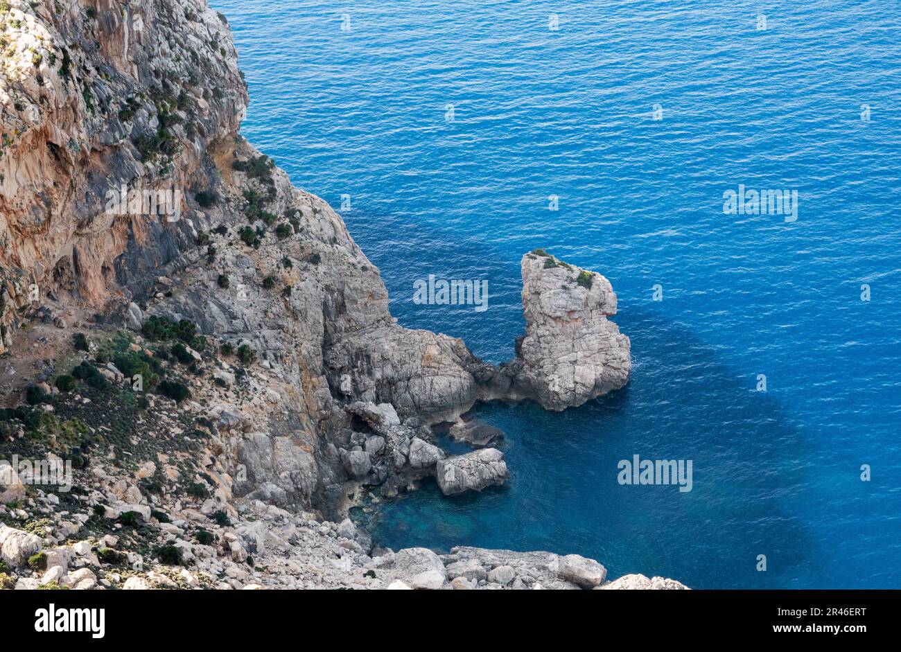 Peninsula de Formentor, coastline, Mallorca, Spain, View from Mirador ...