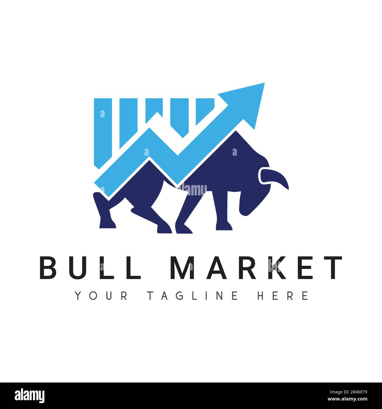 Stock Market Bull Trading Logo Design Finance Graph Accounting Market ...