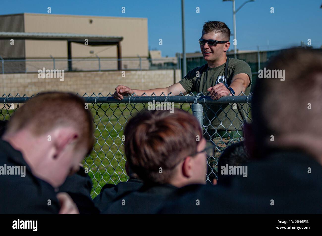 U.S. Marine Corps Cpl. Thomas Pollard, a military working dog handler ...