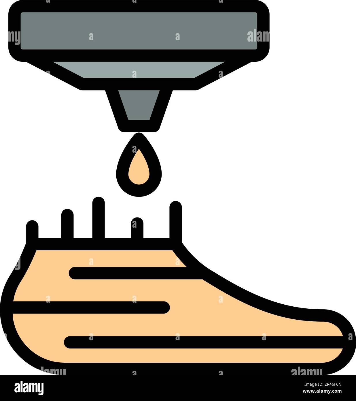 Artificial leg icon. Outline Artificial leg vector icon for web design ...