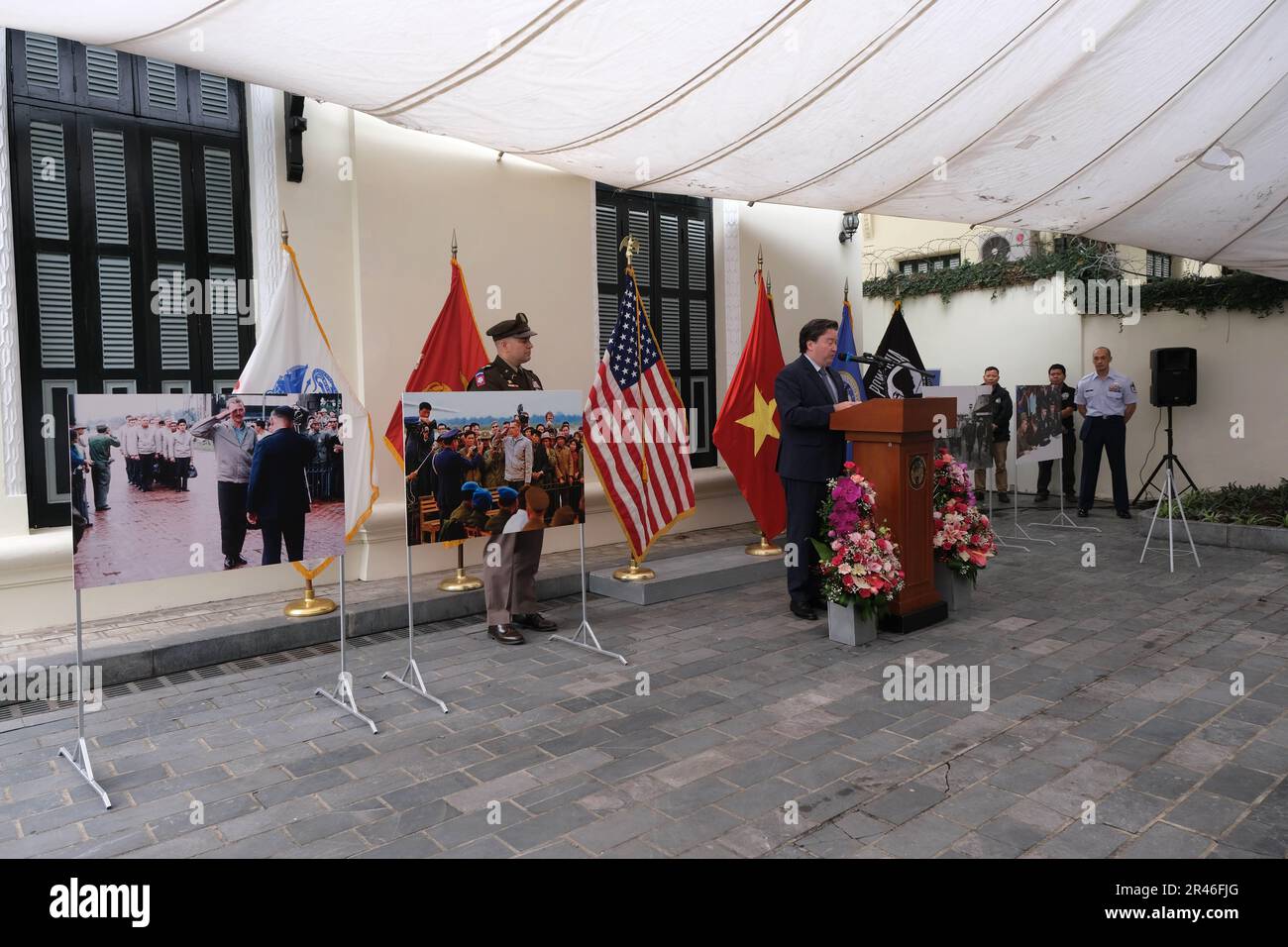 Ambassador Mark Knapper, U.S. Ambassador to Vietnam, provides remarks ...