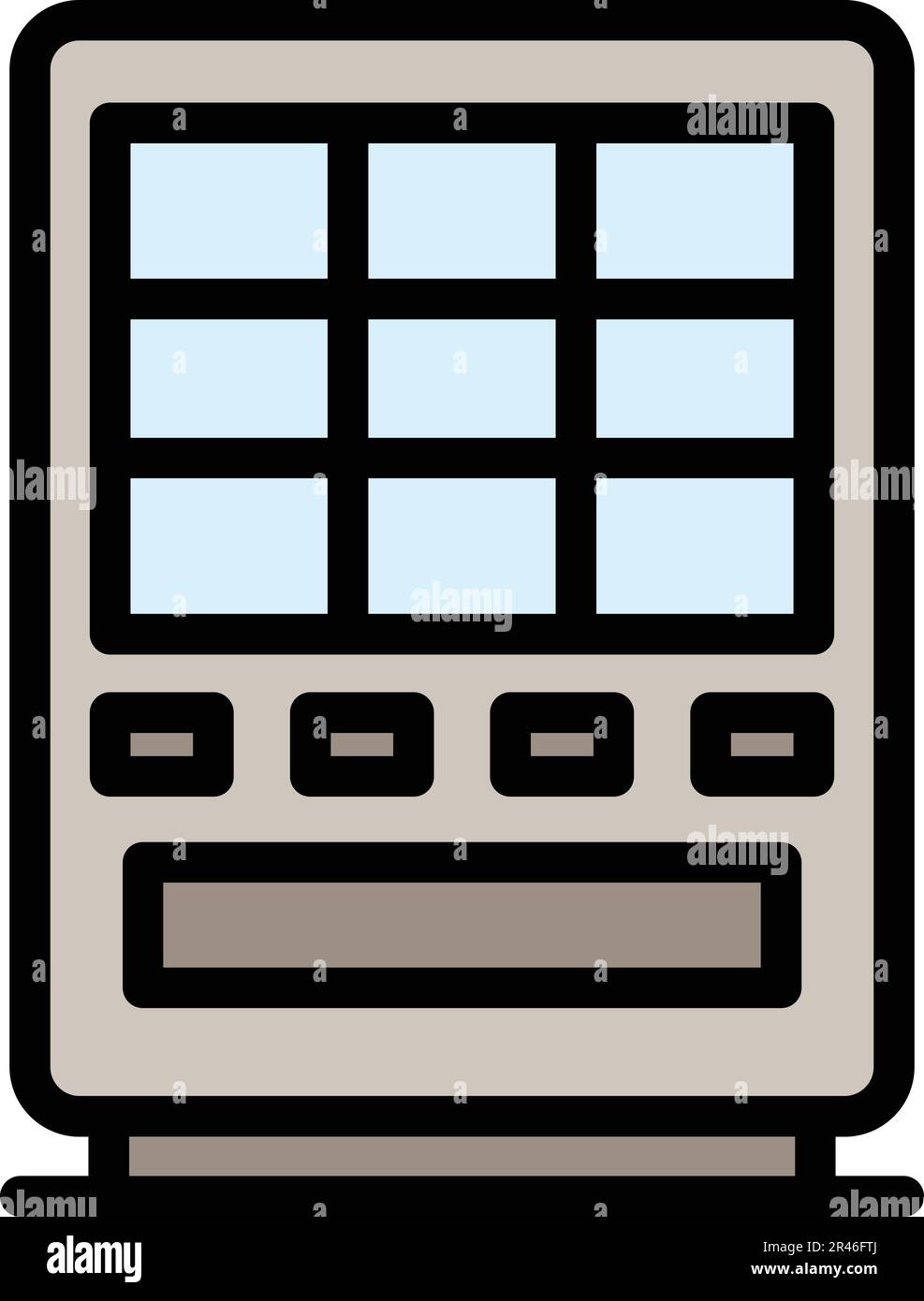 Vending machine icon. Outline Vending machine vector icon for web ...