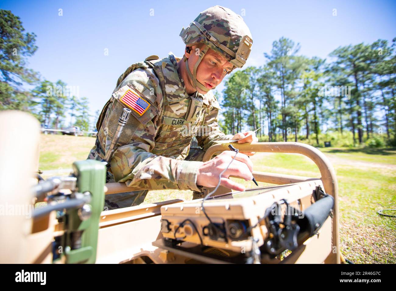Staff Sgt. Autumn Clark, a mortarmen in 2nd Squadron, 1st Cavalry ...