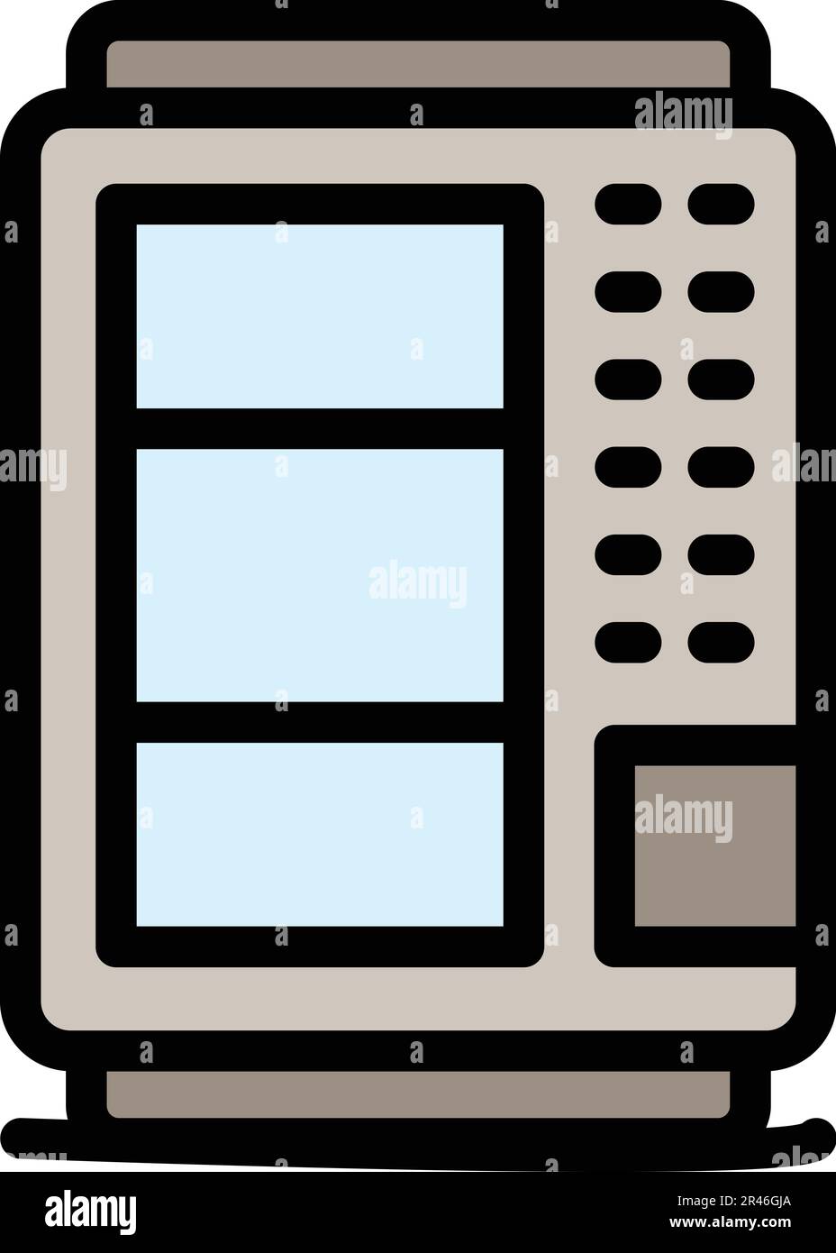 Trading vending machine icon. Outline Trading vending machine vector ...