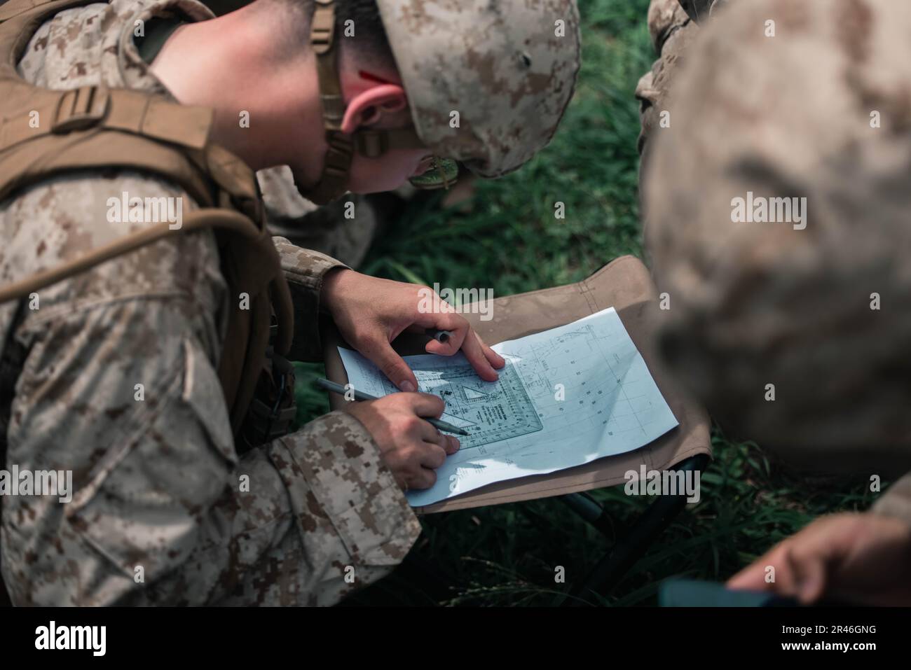 U.S. Marine Corps Cpl. Chandler Stacy, combat graphics specialist ...