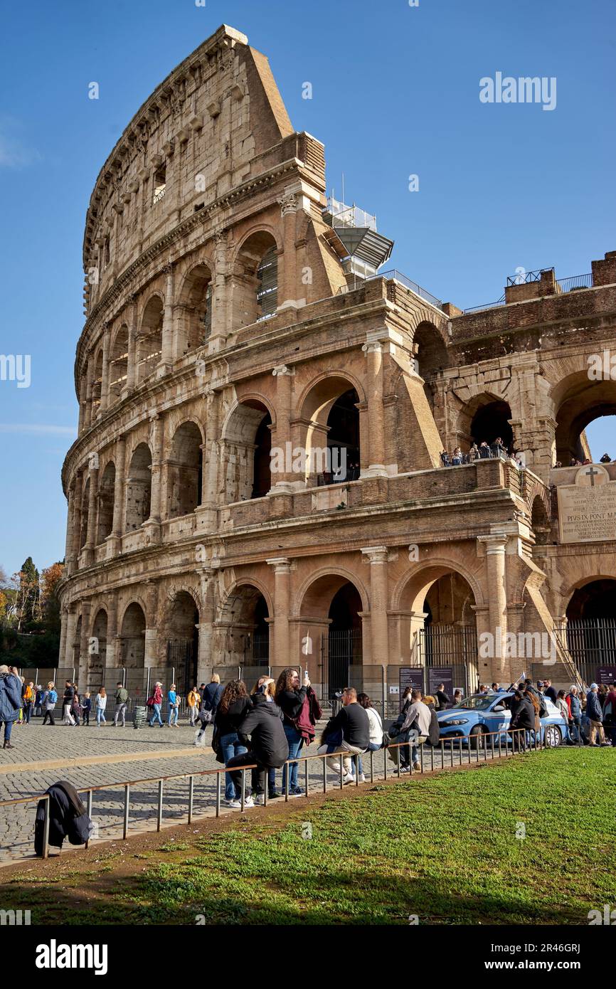 A daytime vertical shot of the Colosseum in Rome Stock Photo - Alamy