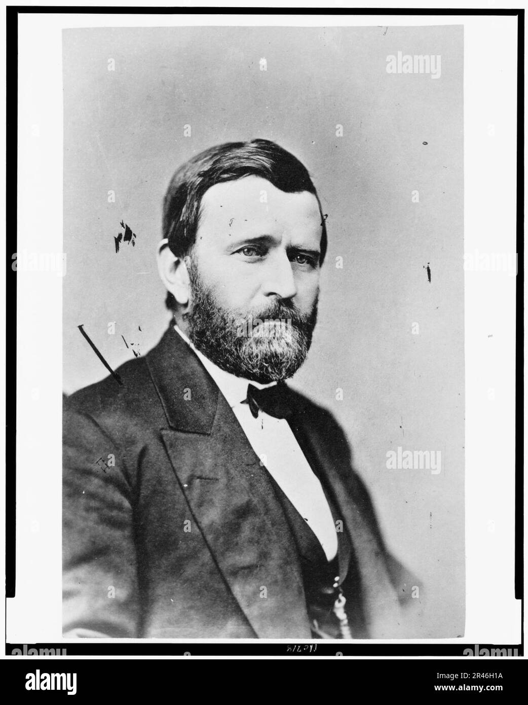Ulysses S. Grant, head-and-shoulders portrait, facing right Stock Photo ...