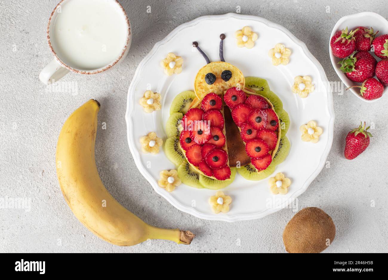Funny Banana And Strawberry