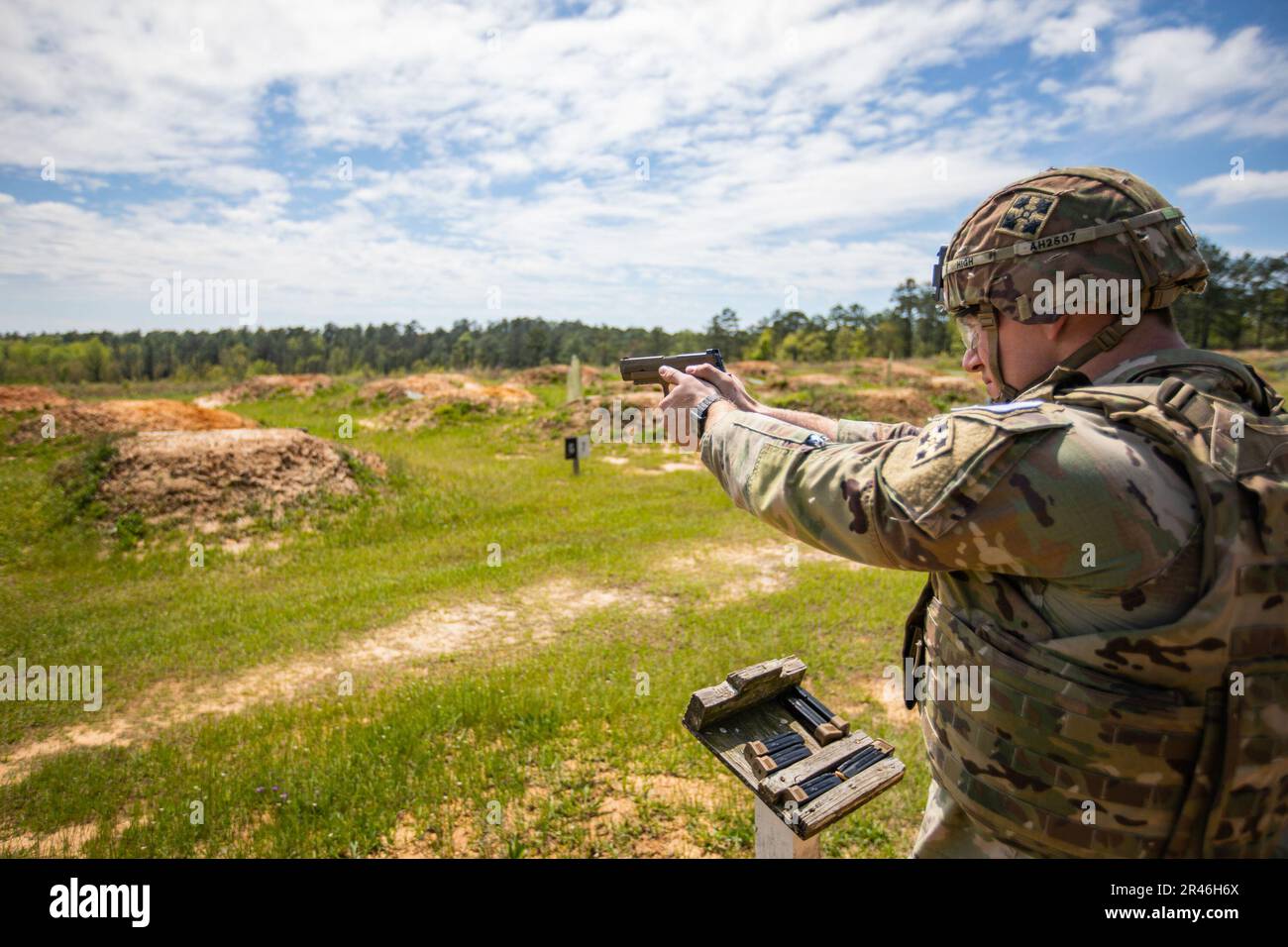 Sgt. Austin High, a mortarman from 2nd Squadron, 1st Cavalry Regiment ...