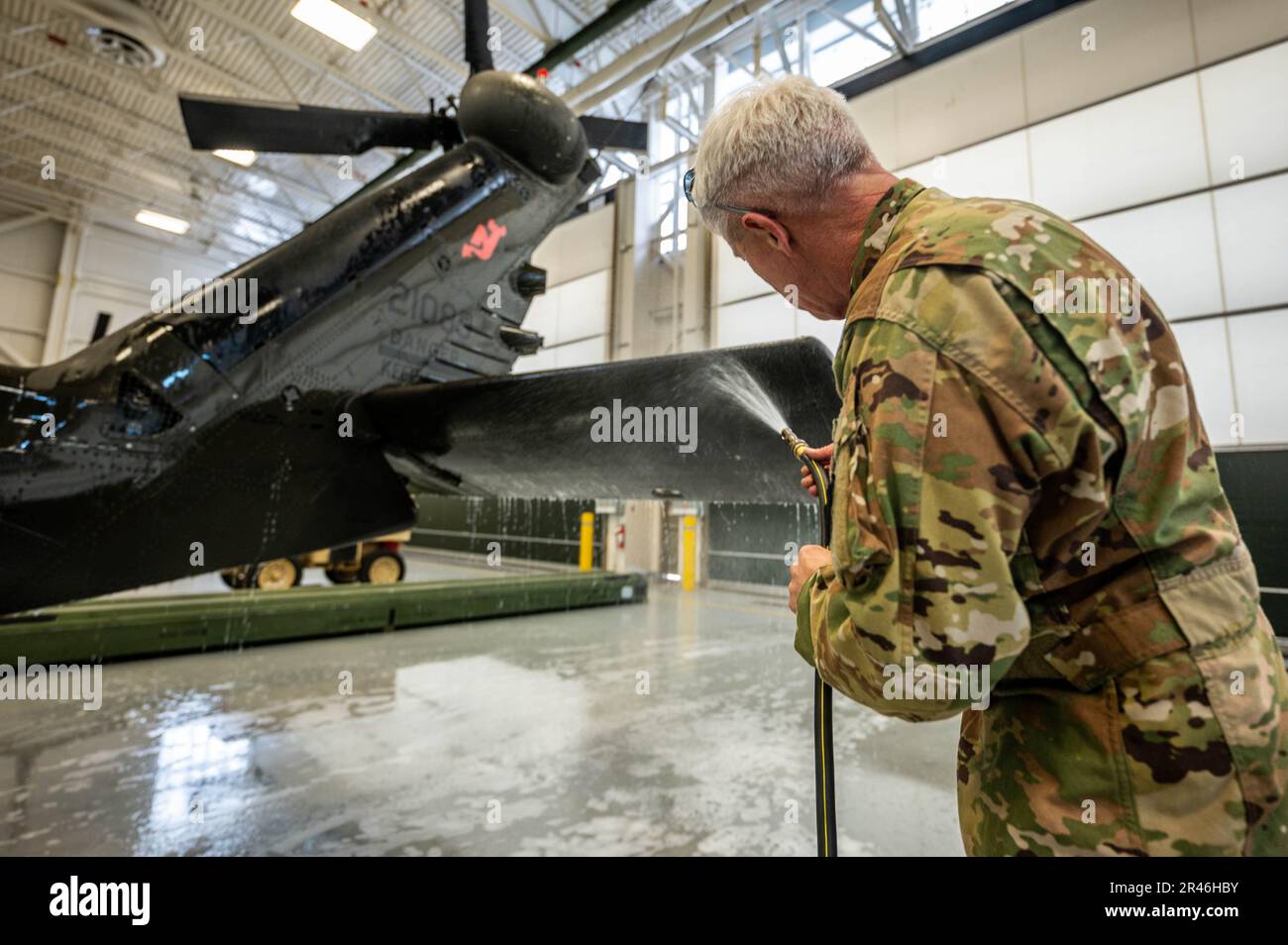 U.S. Army Staff Sgt. Daniel Montgomery, UH-60 helicopter repairer with ...