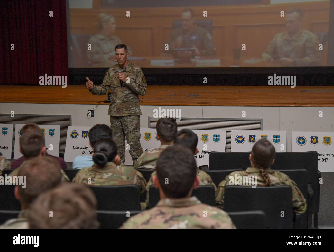 U.S. Air Force Col. Billy Pope, 81st Training Wing commander, delivers ...