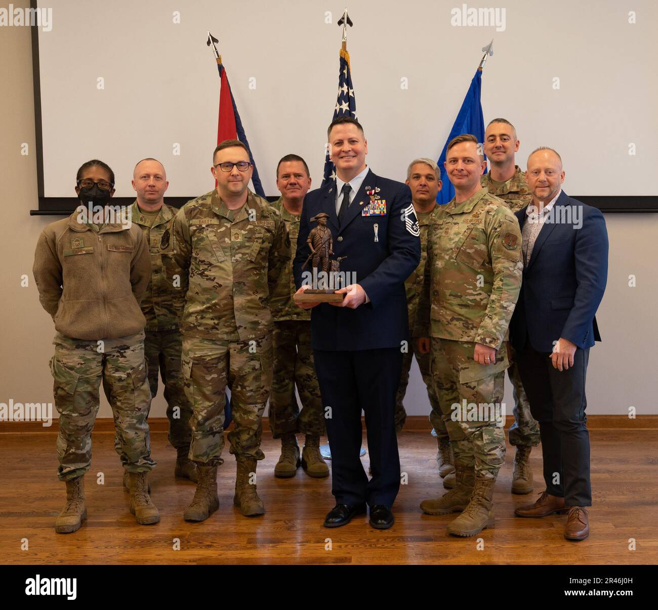 Chief Master Sgt. Daniel Harron, senior enlisted leader for the 157th ...