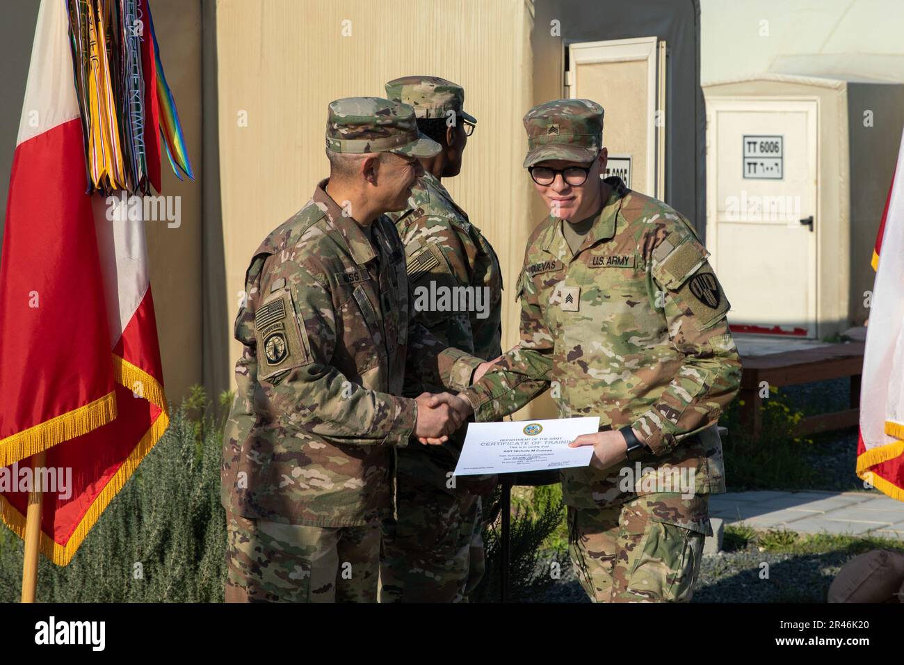 U.S. Army Sgt. Nichole Cuevas, a human resources sergeant with the ...