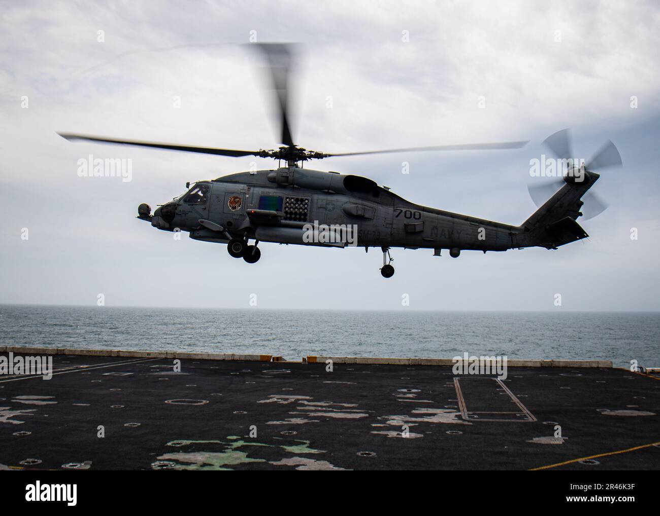 230404-N-MH015-1030 EAST CHINA SEA (April 4, 2023) An MH-60R Sea Hawk ...