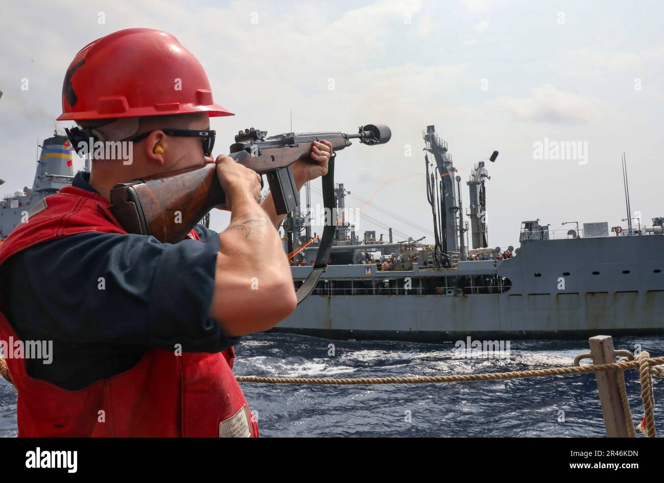 SOUTH CHINA SEA (April 12, 2023) – Gunner’s Mate Seaman Justin Kemp ...