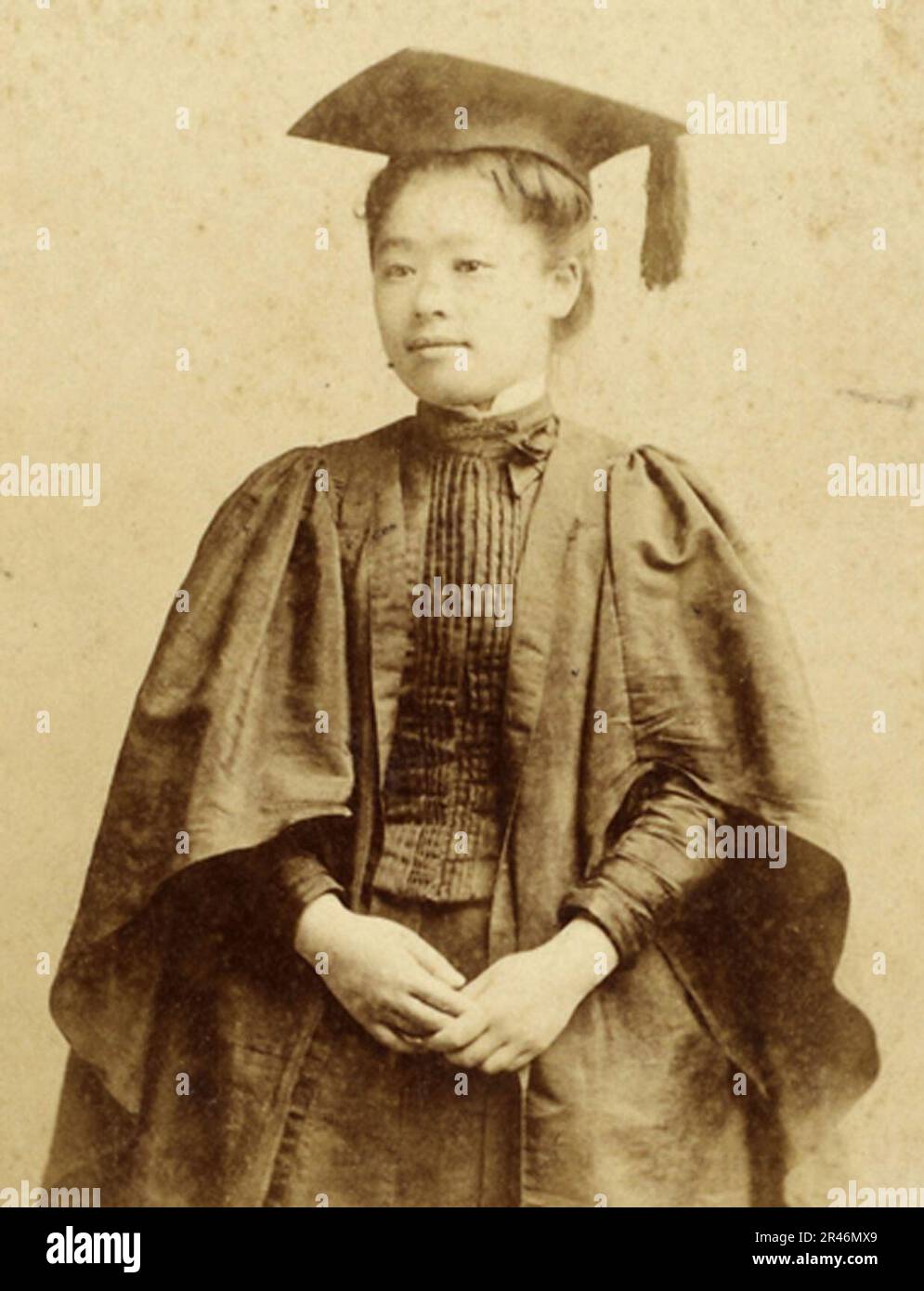 Umeko Tsuda at graduation 1890 Stock Photo - Alamy