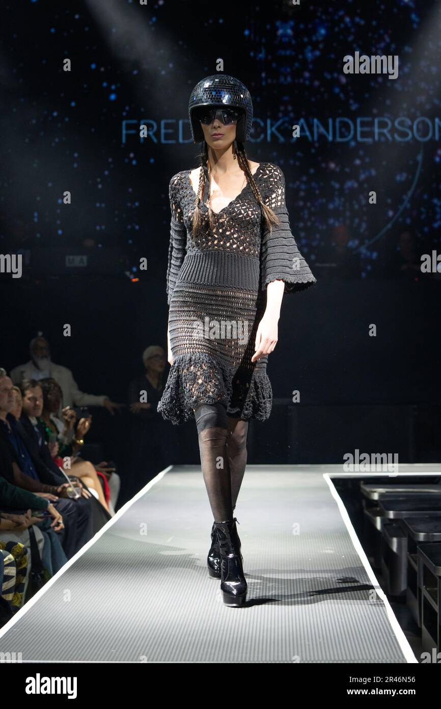 Models walk Frederick Anderson Resort 2024 Fashion Show Featuring ...