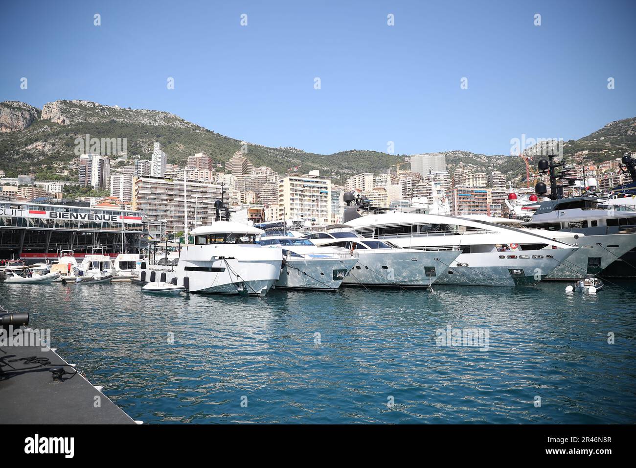 Montecarlo, Monaco. 26th May, 2023. Montecarlo Harbor during the Monaco ...