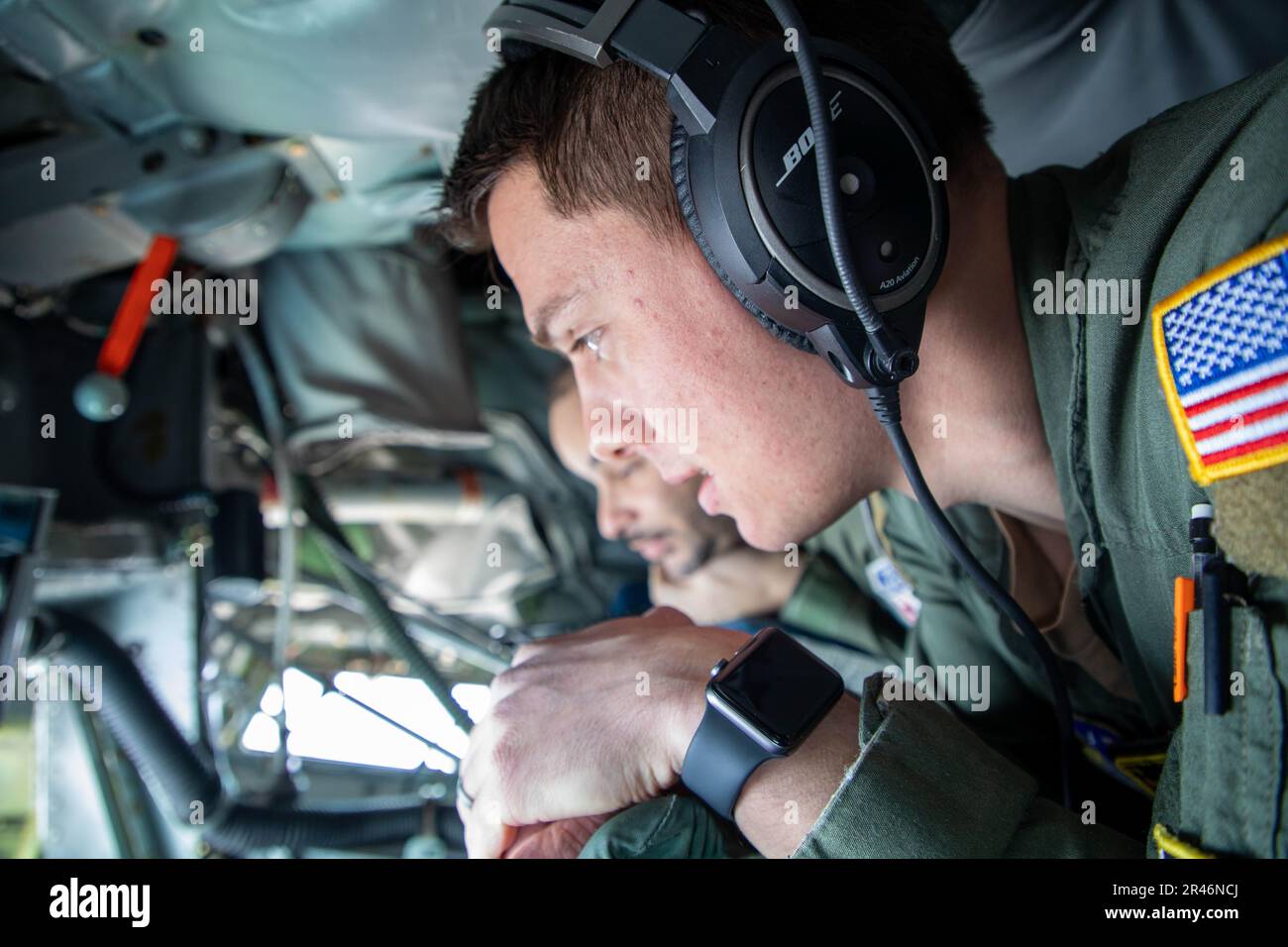 Michigan Air National Guard Staff Tech. Sgt. Rob Akers (left), and Tech ...