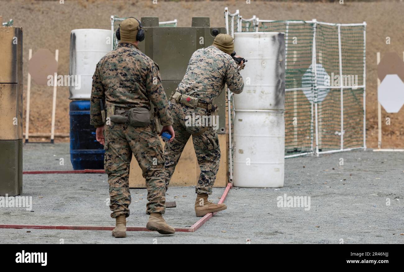 U.S. Marine Corps Sgt. Shane Ryan, a marksmanship instructor with the ...
