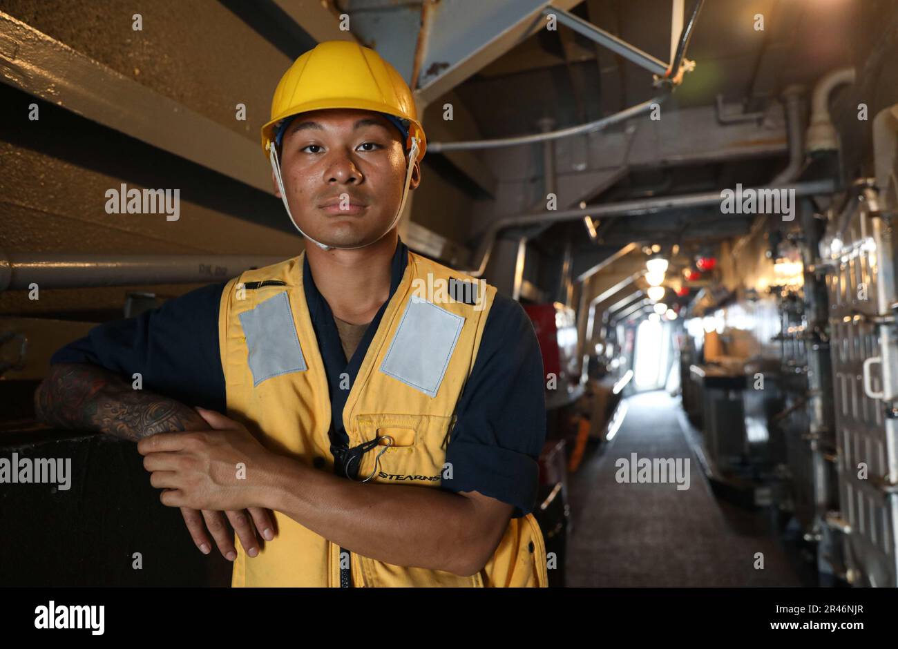 SOUTH CHINA SEA (April 7, 2023) – Boatswain’s Mate Seaman Pa Lar, from ...