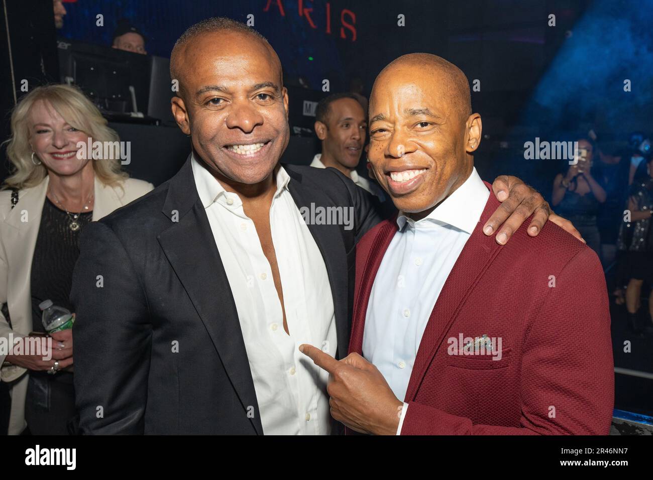 Frederick Anderson and NY Mayor Eric Adams at the Frederick Anderson ...