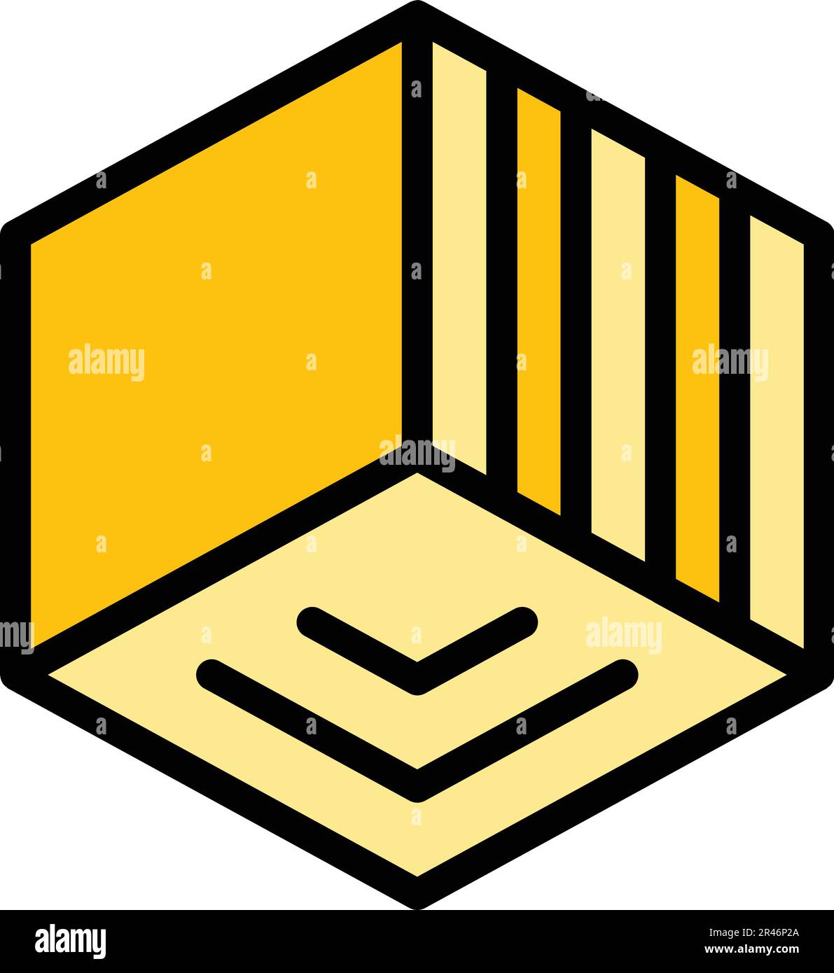 Vr cyberspace icon. Outline Vr cyberspace vector icon for web design ...