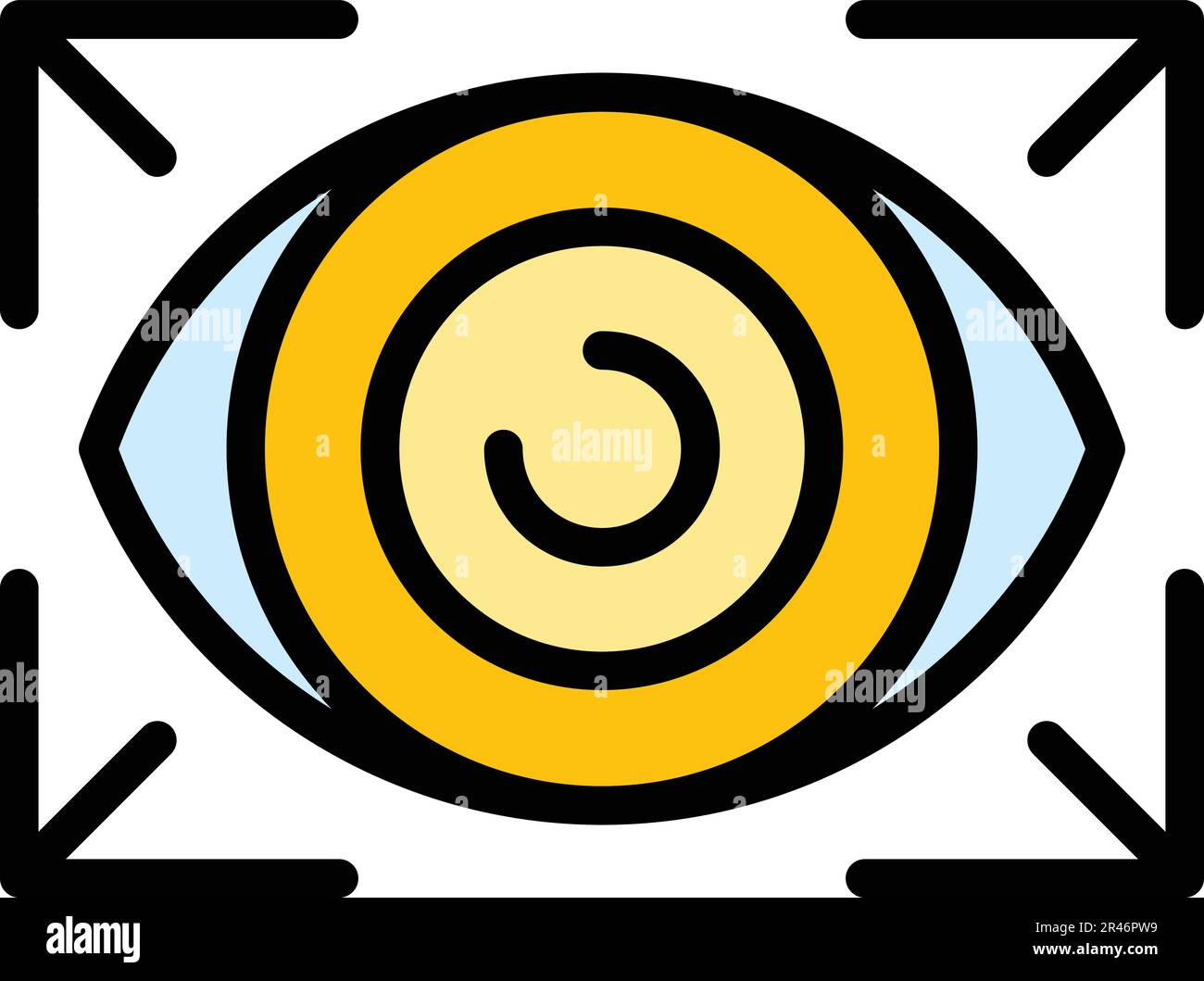 Vr vision icon. Outline Vr vision vector icon for web design isolated ...