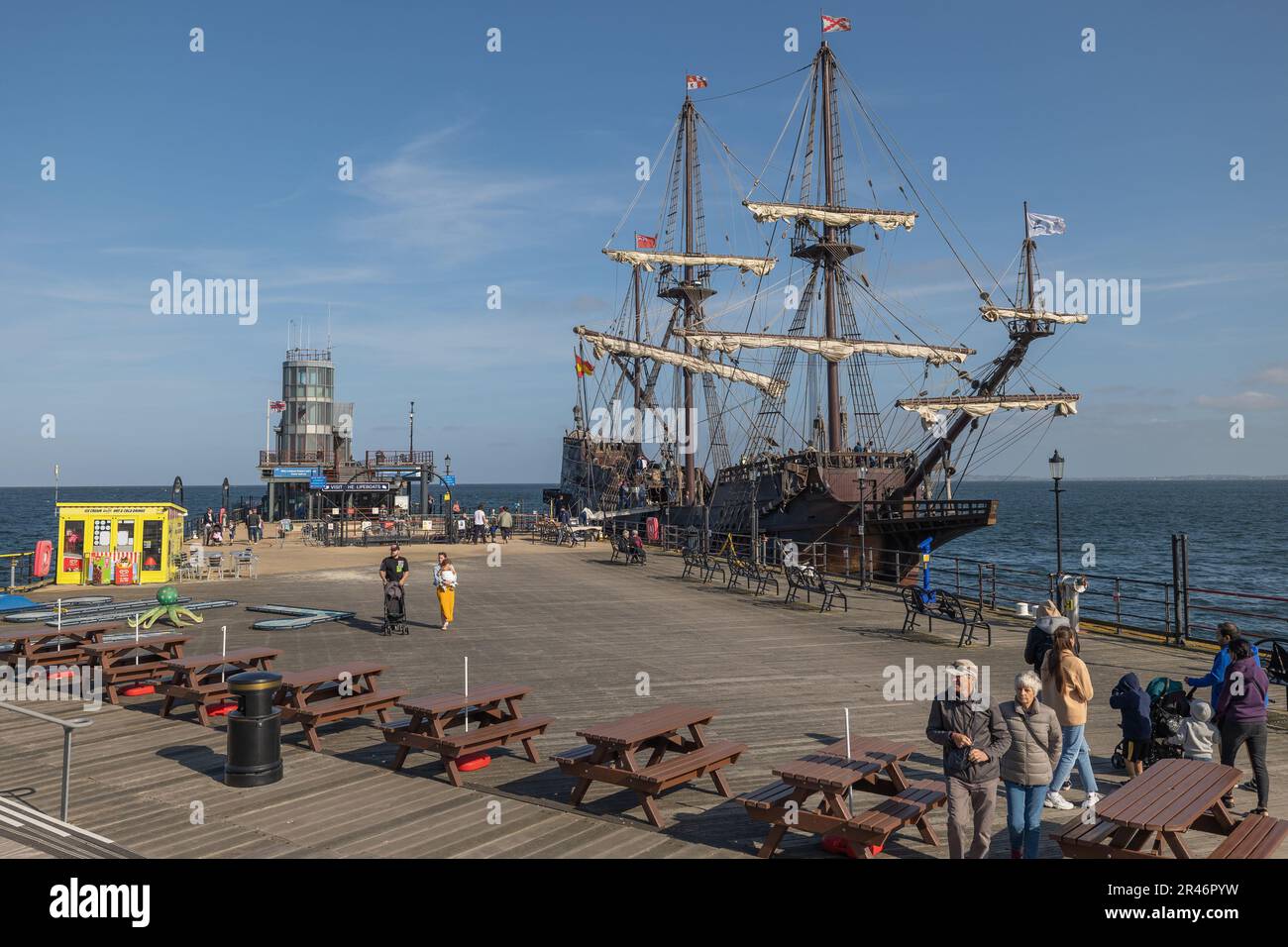Southend on Sea, UK. 26th May, 2023. Spanish ship El Gallion visits ...