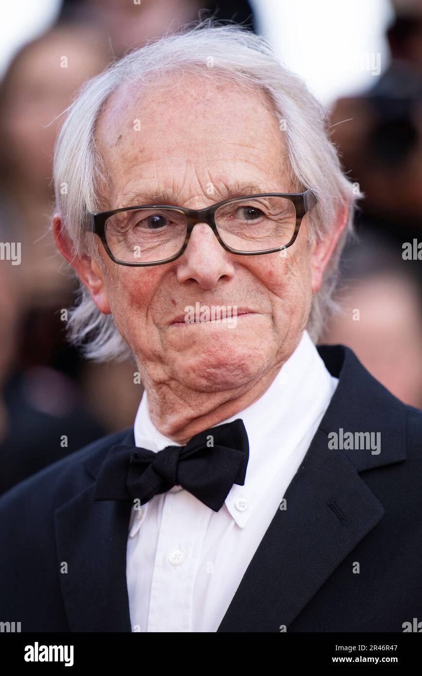 Ken Loach poses for photographers upon arrival at the premiere of the ...