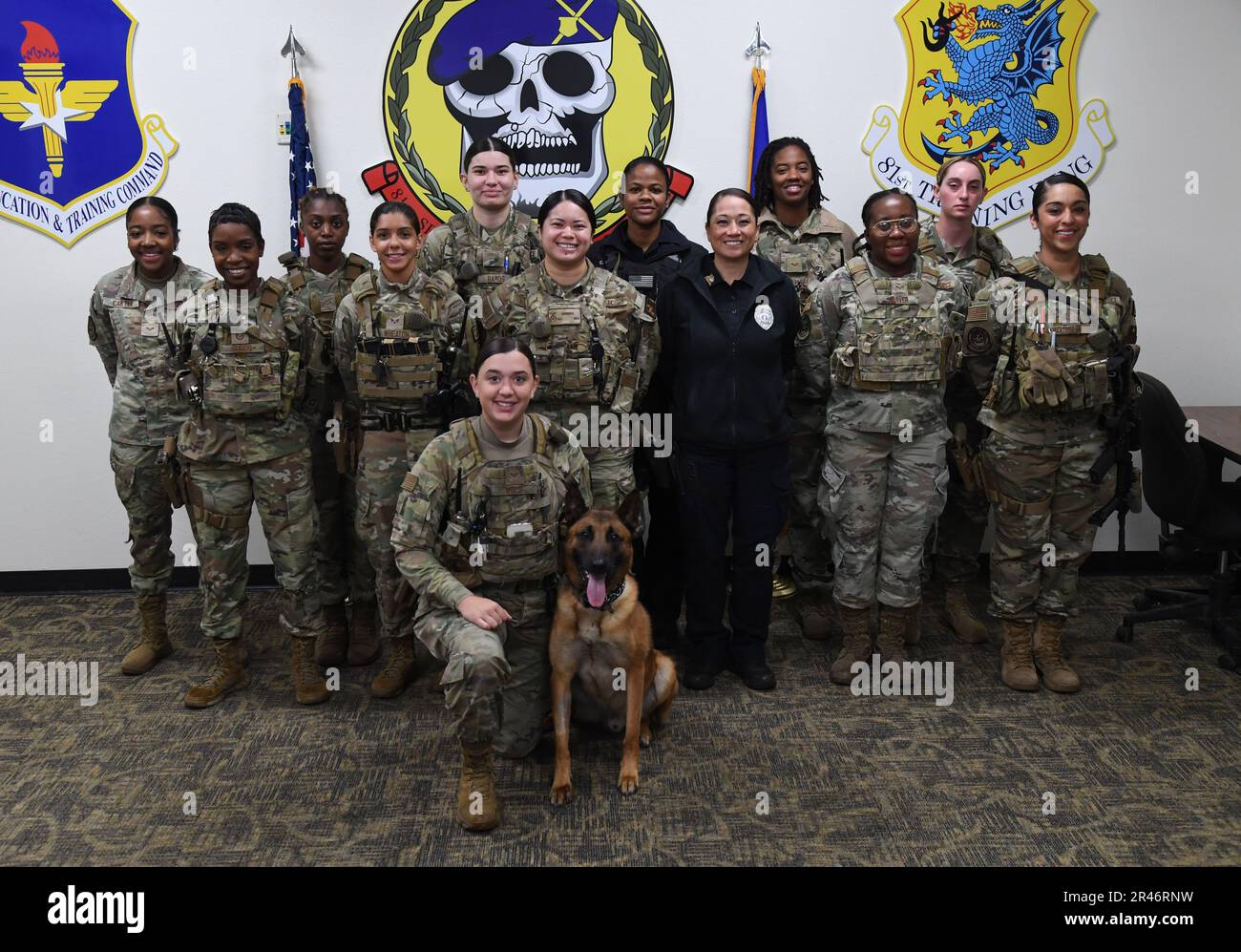81st security forces squadron all female flight hi-res stock ...