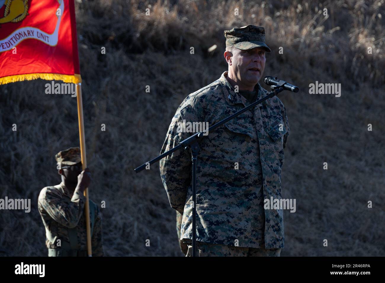 U.S. Marine Corps Col. Matthew Danner, commanding officer of the 31st ...