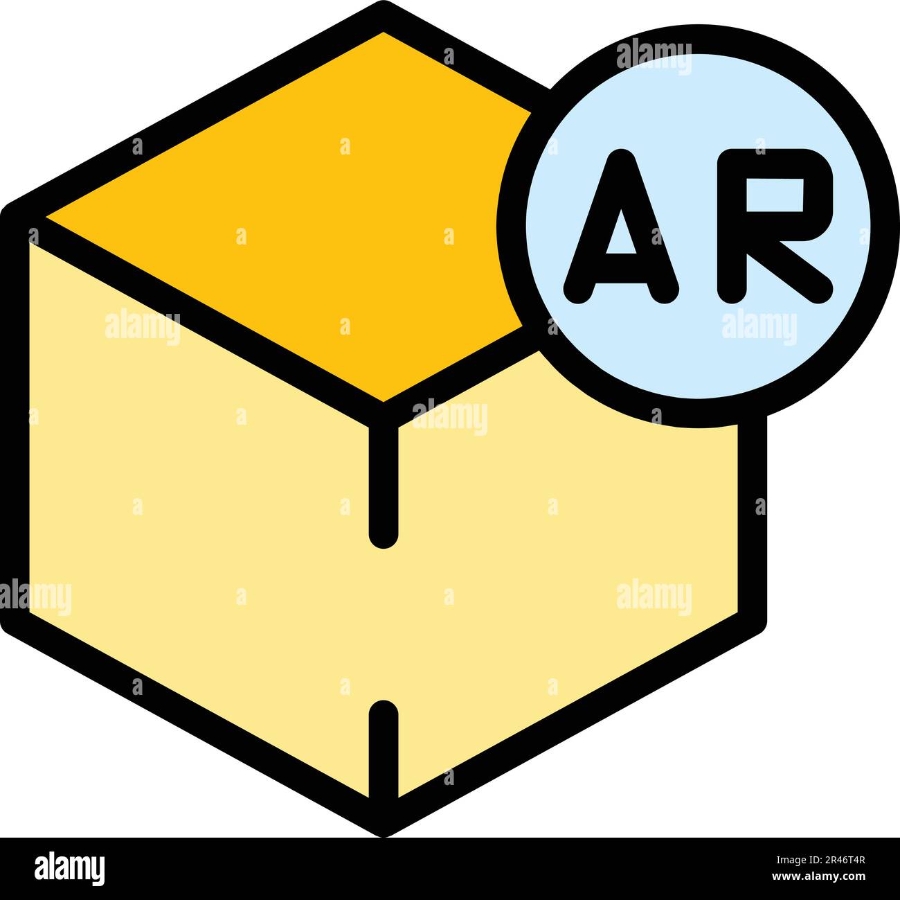 Ar projection icon. Outline Ar projection vector icon for web design ...