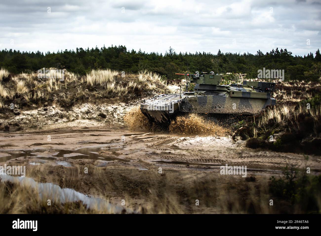 Danish soldiers with the 1st Artillery Battalion conduct a live-fire ...
