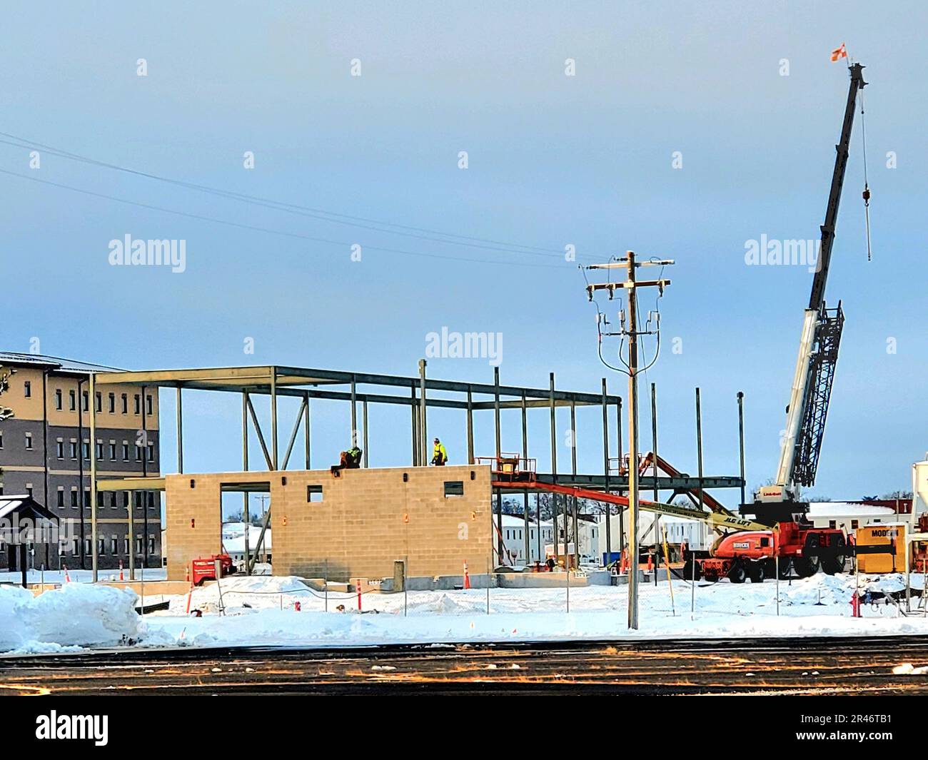 The construction area for a future transient training brigade ...