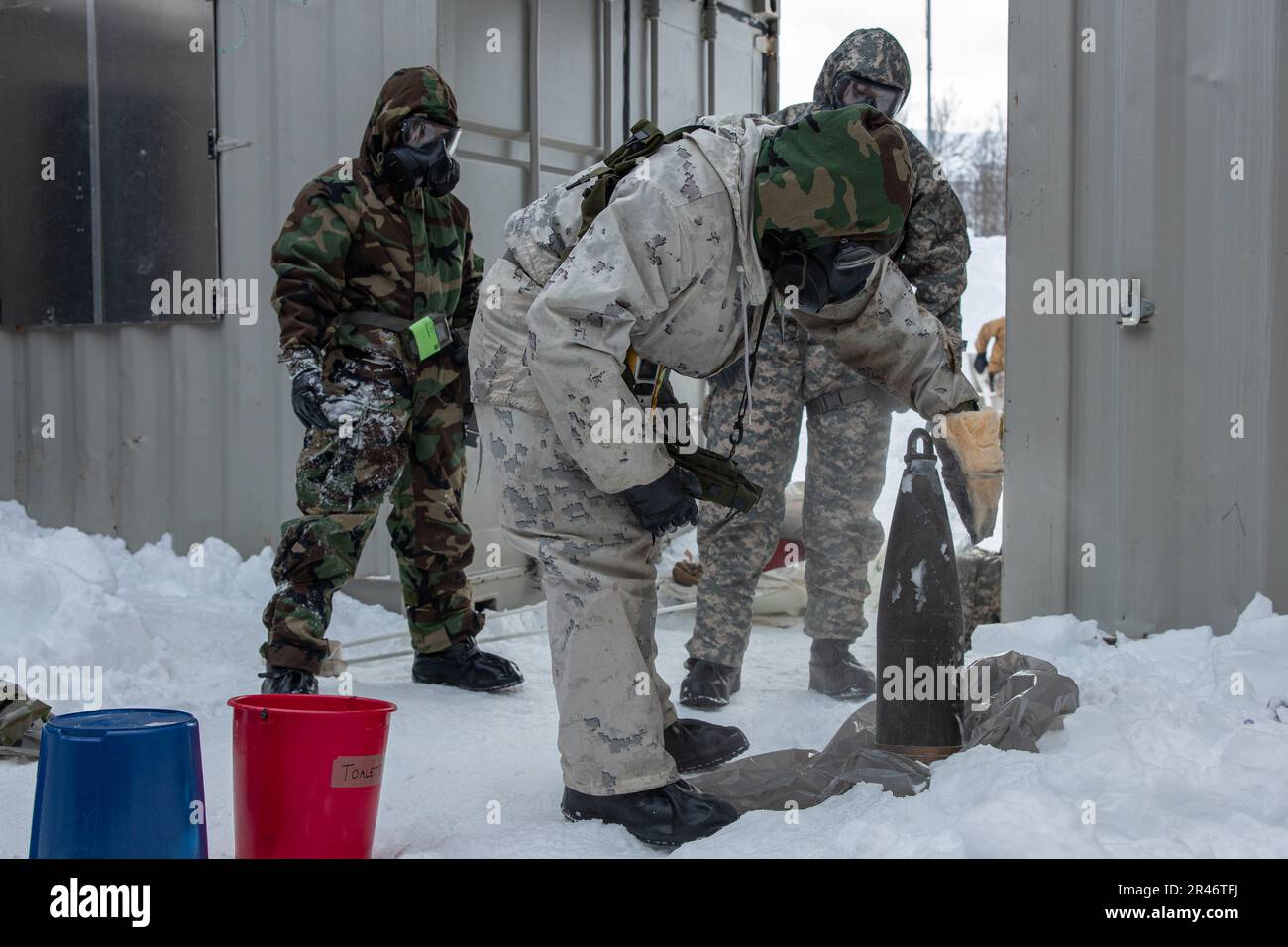 U.S. Marine Corps Lance Cpl. Jonan Hawkins, a chemical, biological ...