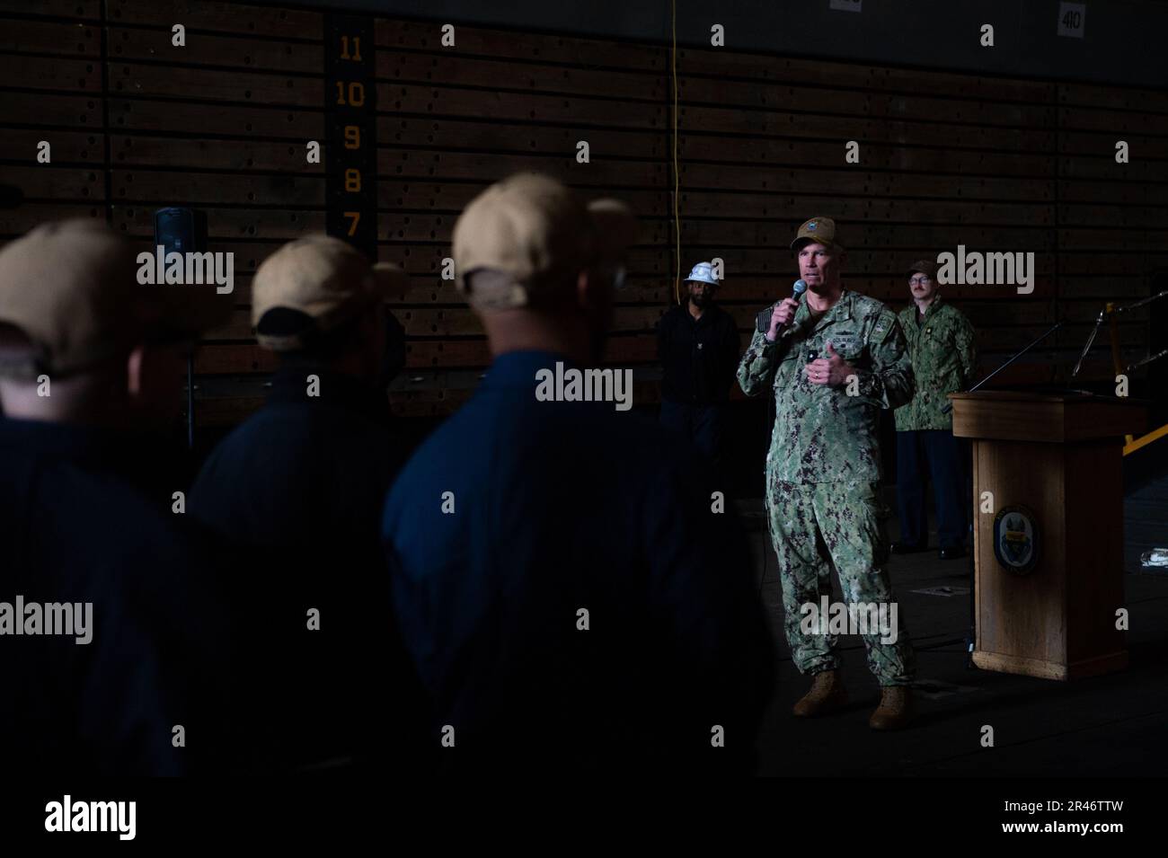 SASEBO, Japan (Apr. 5, 2023) – Rear Adm. Derek Trinque, commander ...